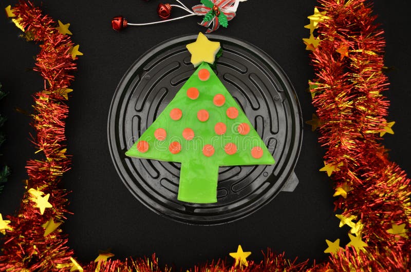 Pretty Christmas Jelly in the Shape of a Pine Tree Stock Image - Image ...