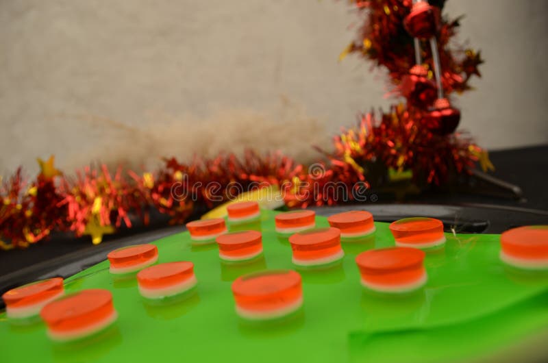 Pretty Christmas Jelly in the Shape of a Pine Tree Stock Image - Image ...