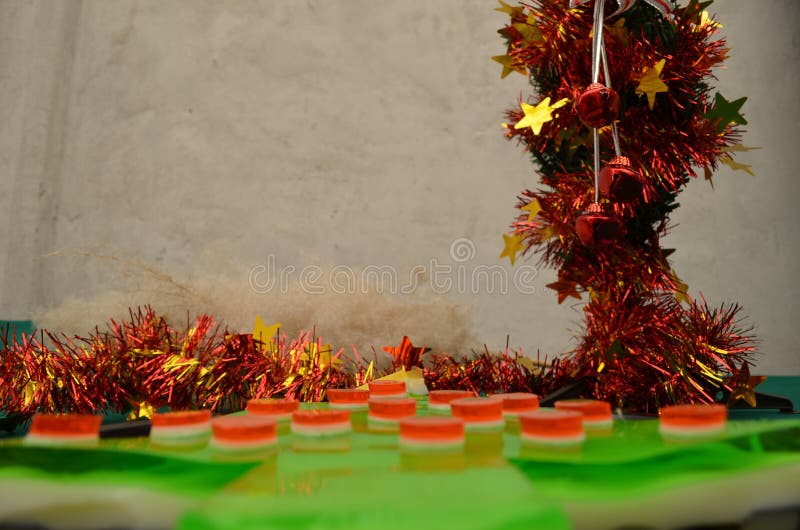 Pretty Christmas Jelly in the Shape of a Pine Tree Stock Photo - Image ...