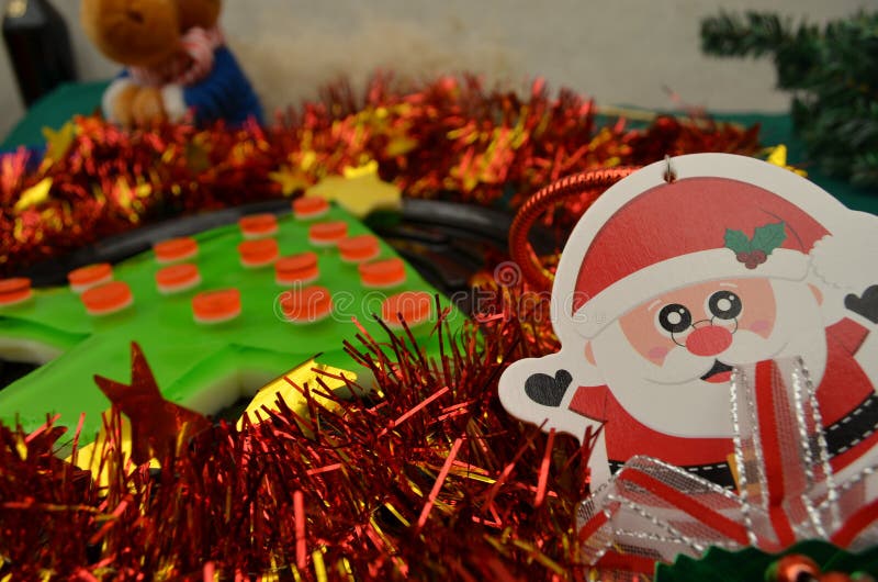 Pretty Christmas Jelly in the Shape of a Pine Tree Stock Image - Image ...
