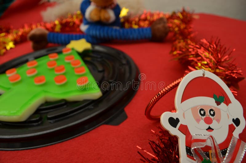 Pretty Christmas Jelly in the Shape of a Pine Tree Stock Photo - Image ...