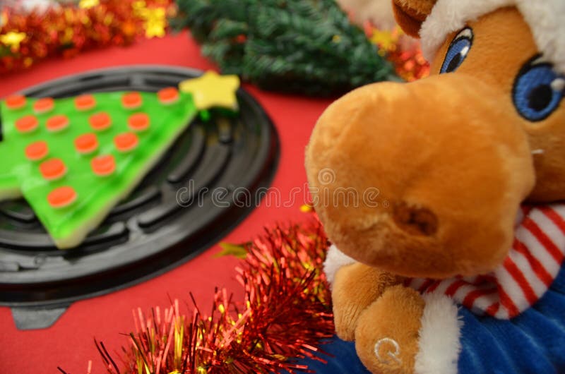 Pretty Christmas Jelly in the Shape of a Pine Tree Stock Photo - Image ...