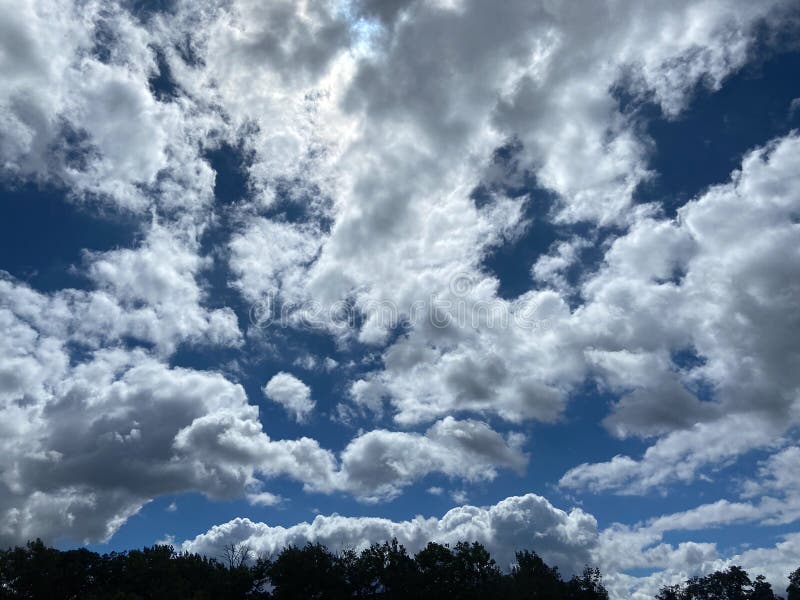 Pretty Clouds in the September Sky Stock Image - Image of pretty ...