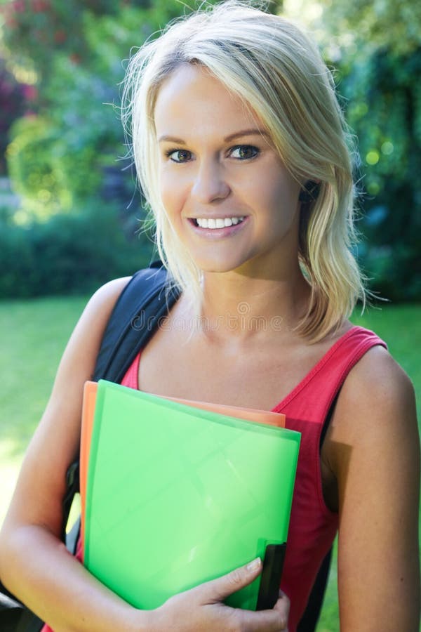 Smiling Pretty Blonde stock image. Image of looking, caucasian - 18265663