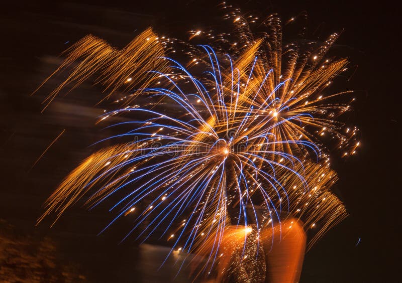 Pretty Colours from the Fireworks Stock Photo - Image of colours ...