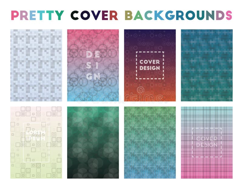 Pretty Cover Page Layouts. stock vector. Illustration of line - 139630490