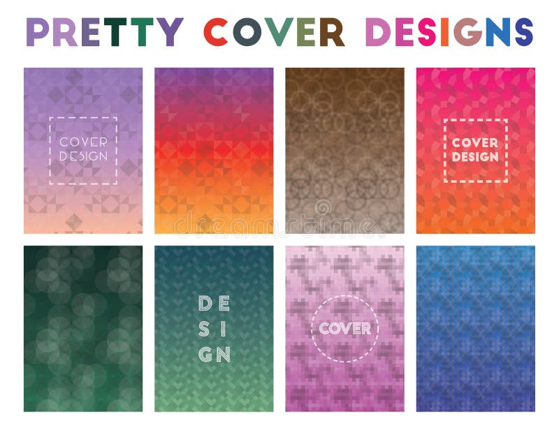 Pretty Cover Page Layouts. stock vector. Illustration of line - 139630490