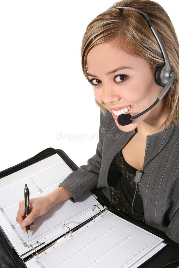 Pretty Customer Service Woman Stock Photo - Image of beautiful ...