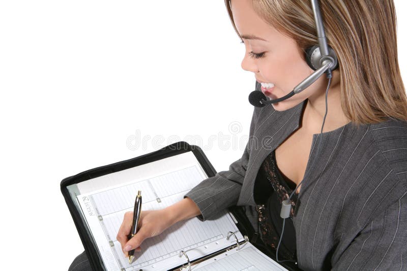 Pretty Customer Service Woman Stock Photo - Image of fashion, support ...