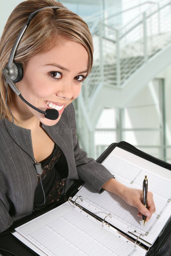 Pretty Customer Service Woman Stock Image - Image of service, female ...