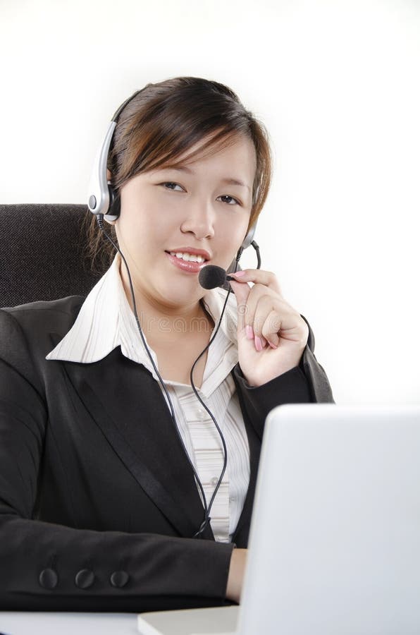 Pretty Customer Service at Work Stock Photo - Image of cambodian ...