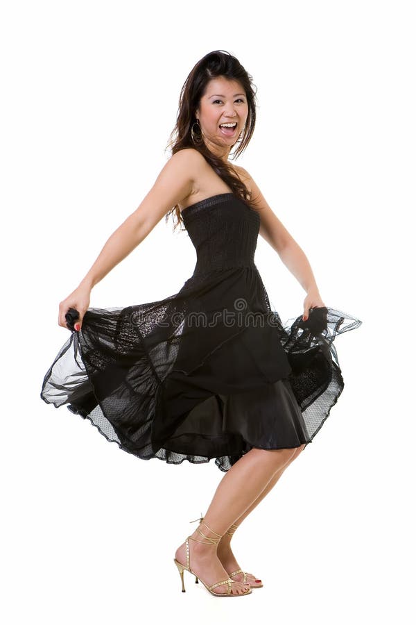 Pretty dancing woman stock image. Image of attractive - 2572605