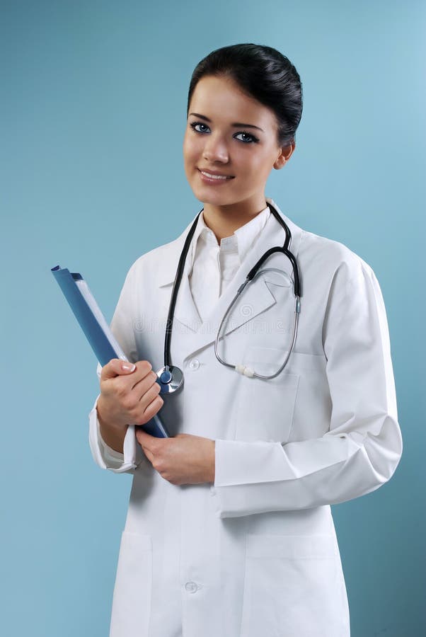 Pretty doctor stock image. Image of attractive, beauty - 13751493