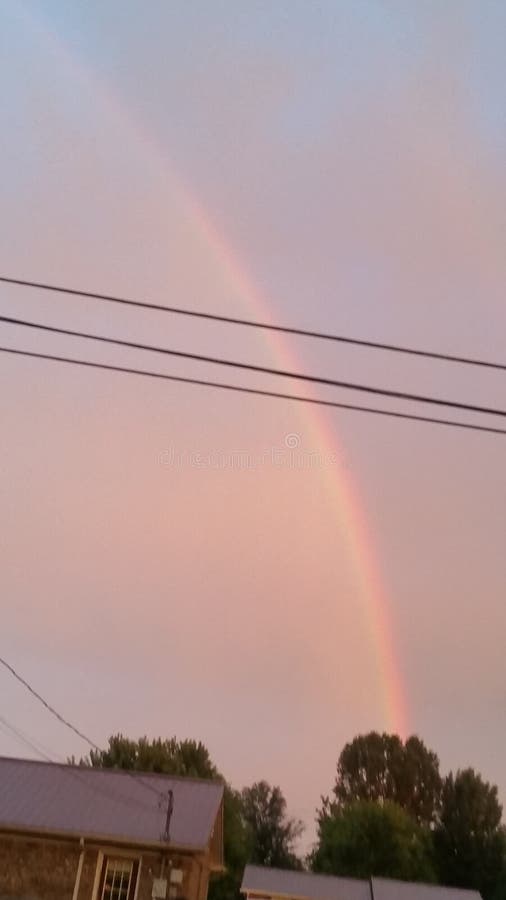 Pretty double Rainbow stock image. Image of beautiful - 162010057