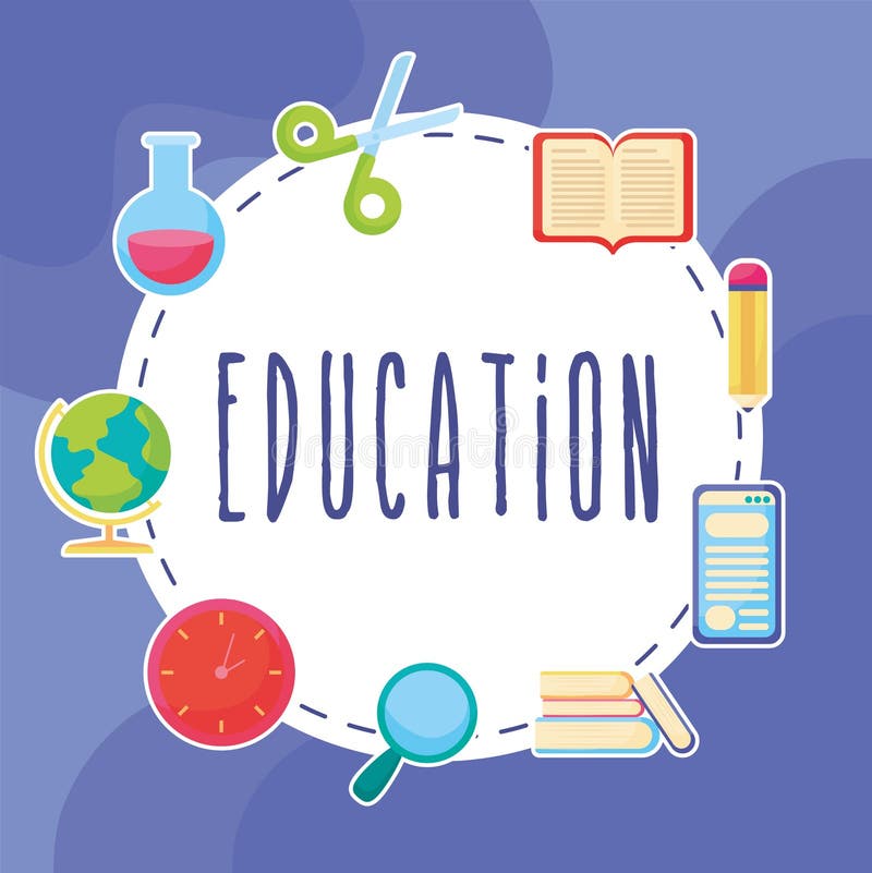 Education design stock illustration. Illustration of vector - 45391503