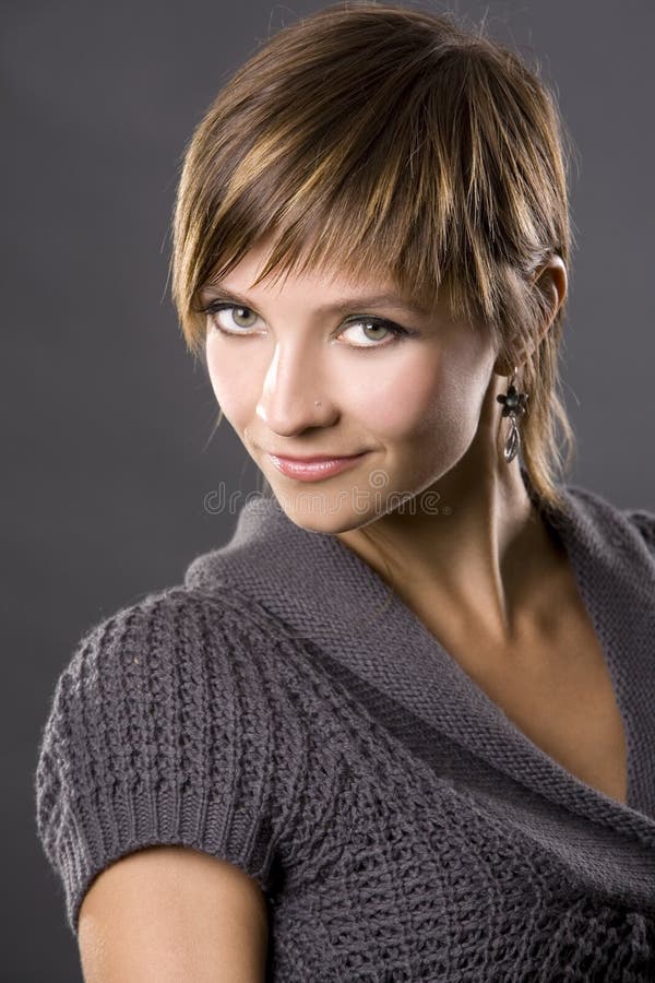 Pretty face stock image. Image of isolation, hairstyle - 2336767