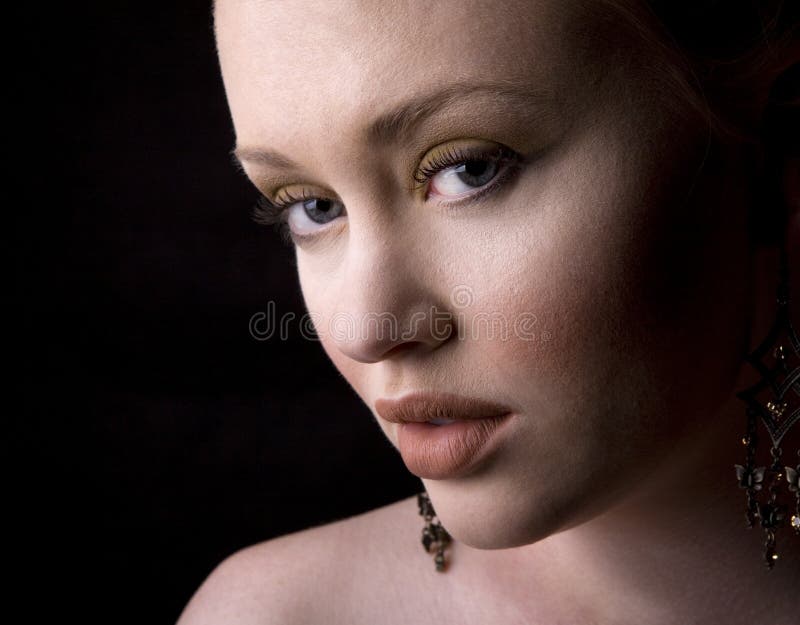 Pretty face stock image. Image of isolated, female, eyes - 2459731