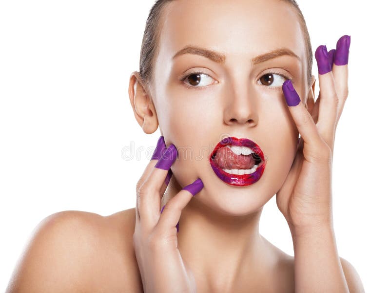 Pretty face stock image. Image of isolated, caucasian - 28091385