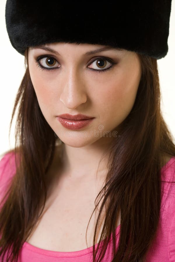 Pretty face stock image. Image of beautiful, serious, headshot - 3204725