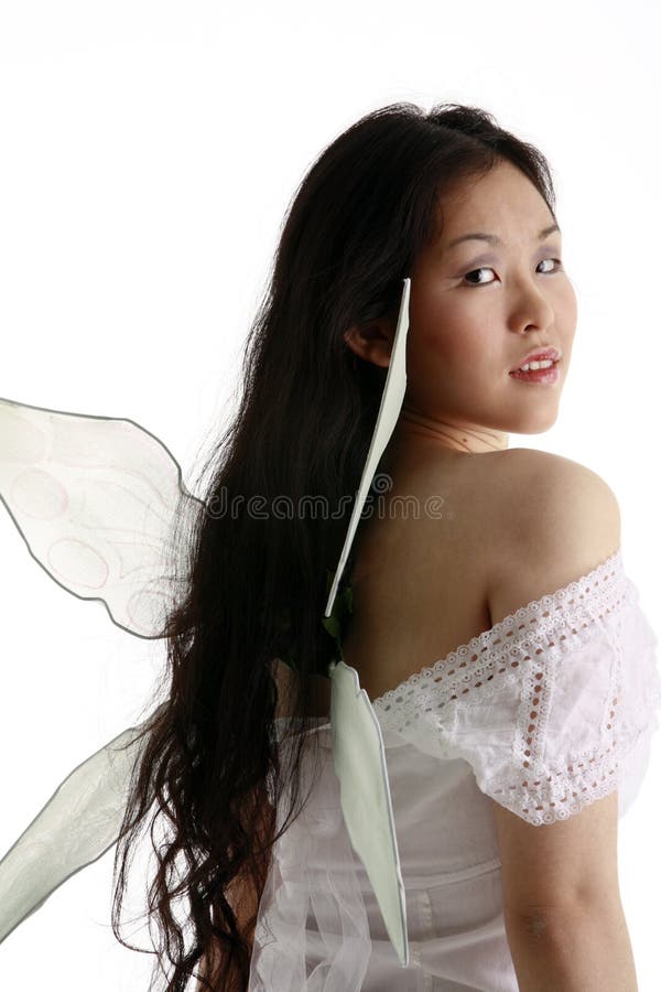 Pretty fairy looking back stock photo. Image of imaginary - 370706