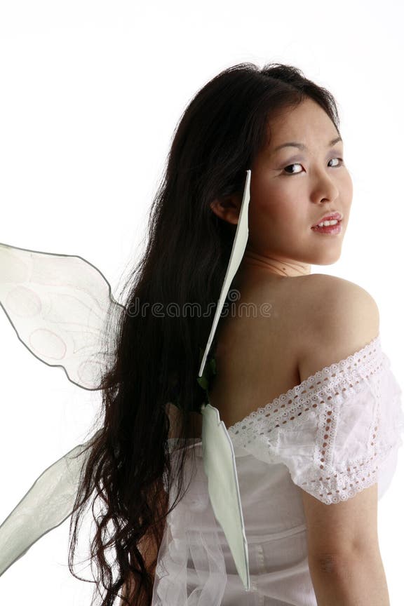 Pretty fairy looking back stock photo. Image of imaginary - 370706
