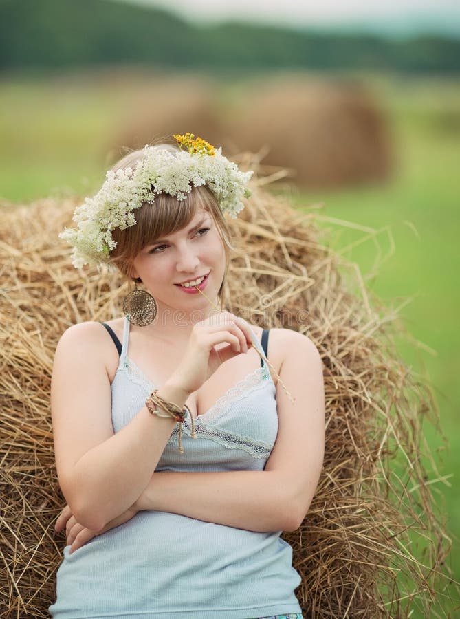 Pretty farm lady stock photo. Image of lady, relax, relaxation - 24113276