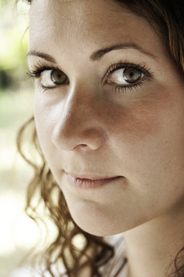 Pretty Female Headshot stock photo. Image of beautiful - 28037548