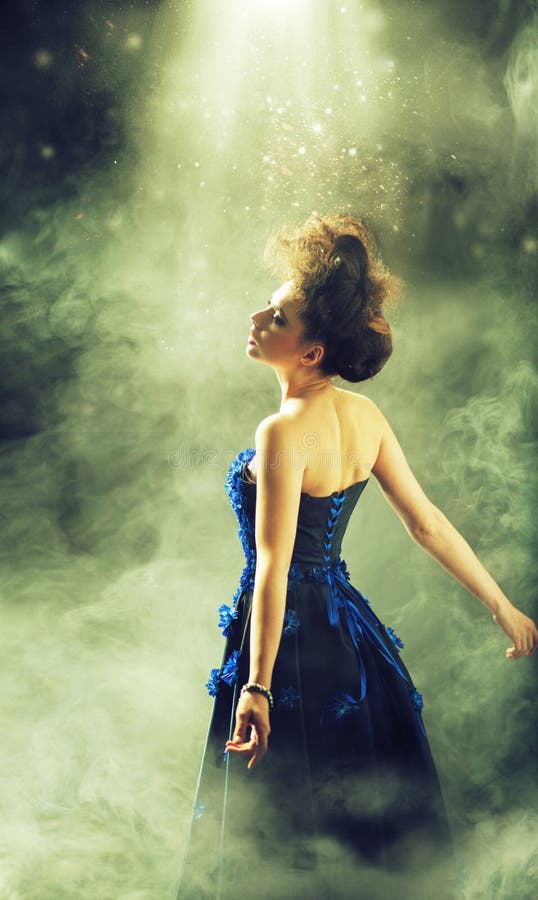 Pretty Female Star during Performance Stock Photo - Image of girls ...