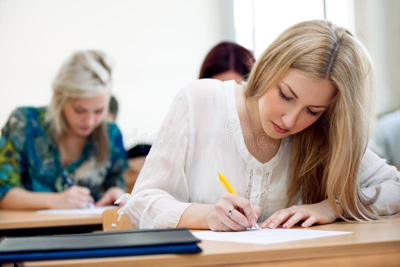 Pretty female student stock image. Image of friends, colleagues - 33256165