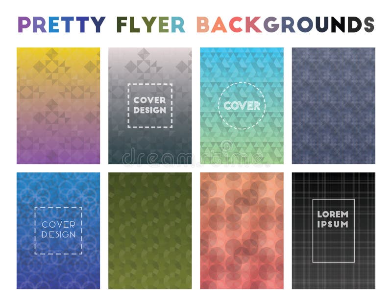 Pretty Cover Page Layouts. stock vector. Illustration of line - 139630490