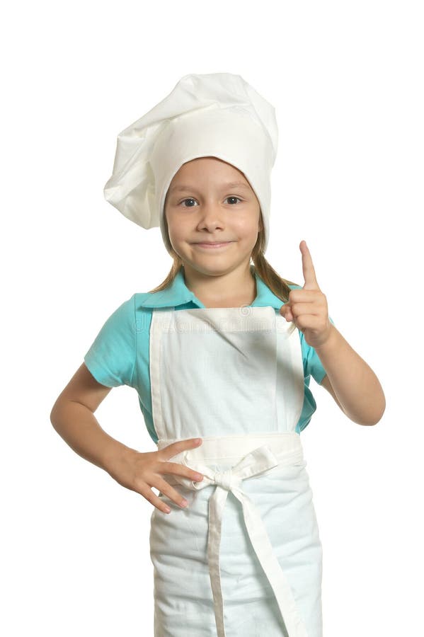 Pretty Girl in Chef Uniform Stock Photo - Image of tasty, apron: 44277676