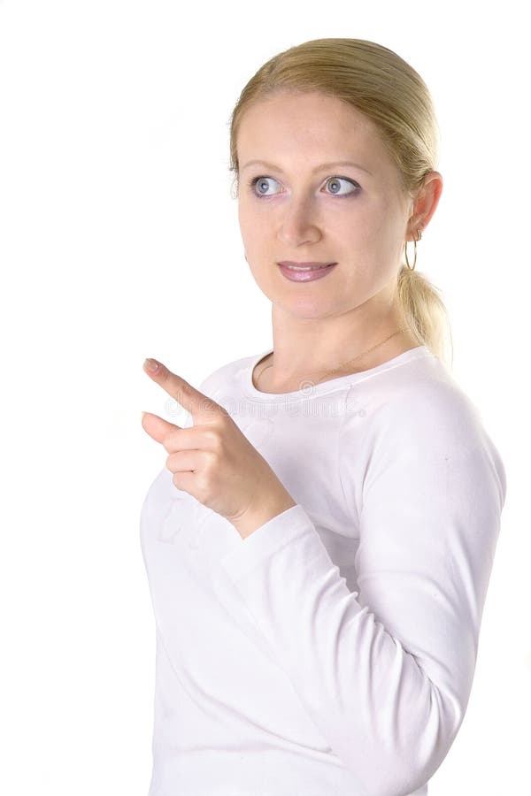 Hand pointing down stock image. Image of elegance, hold - 349121