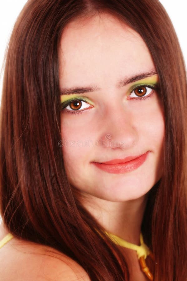 Pretty girl portrait stock photo. Image of girl, happy - 10811918