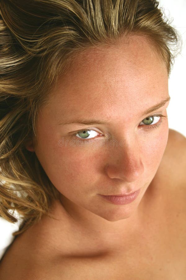 Pretty Girl Portrait stock photo. Image of blue, peaceful - 156550