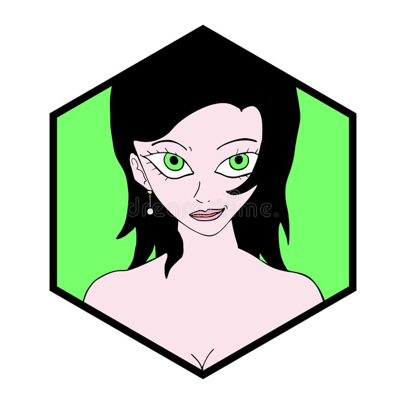 Pretty girl symbol stock vector. Illustration of female - 55998278