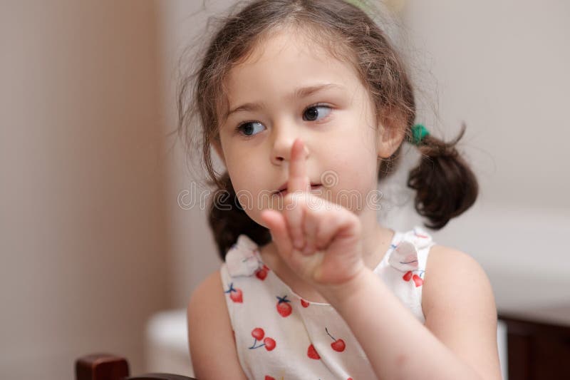 Pretty Girl Talking while Eating Dinner Stock Photo - Image of cute ...