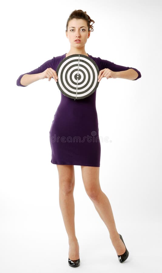 Woman Turning Back To Look, Isolated On White Stock Photo - Image of ...