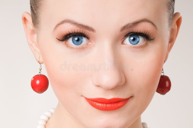 Pretty good woman s face stock image. Image of friendship - 19456357