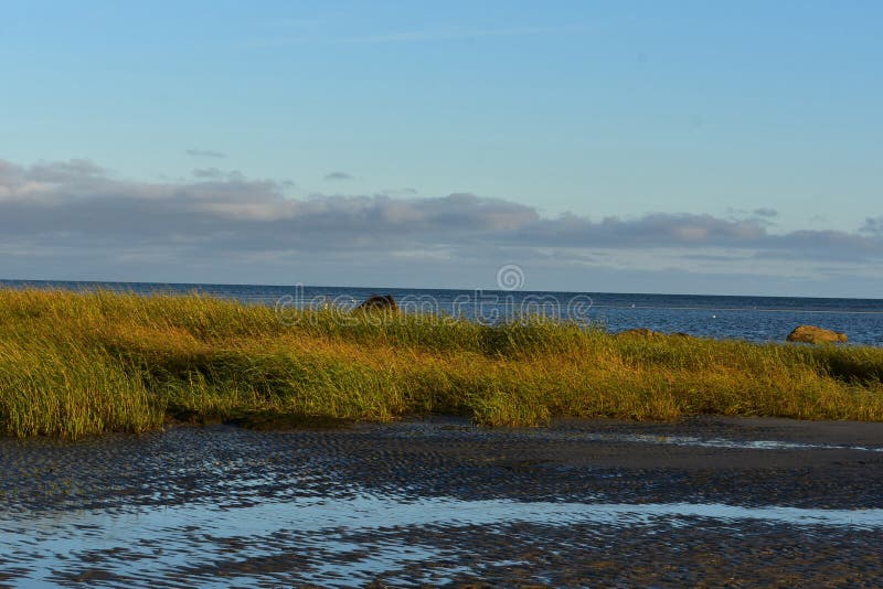Windy Day on the Coast of Cape Cod Stock Image - Image of seascape ...