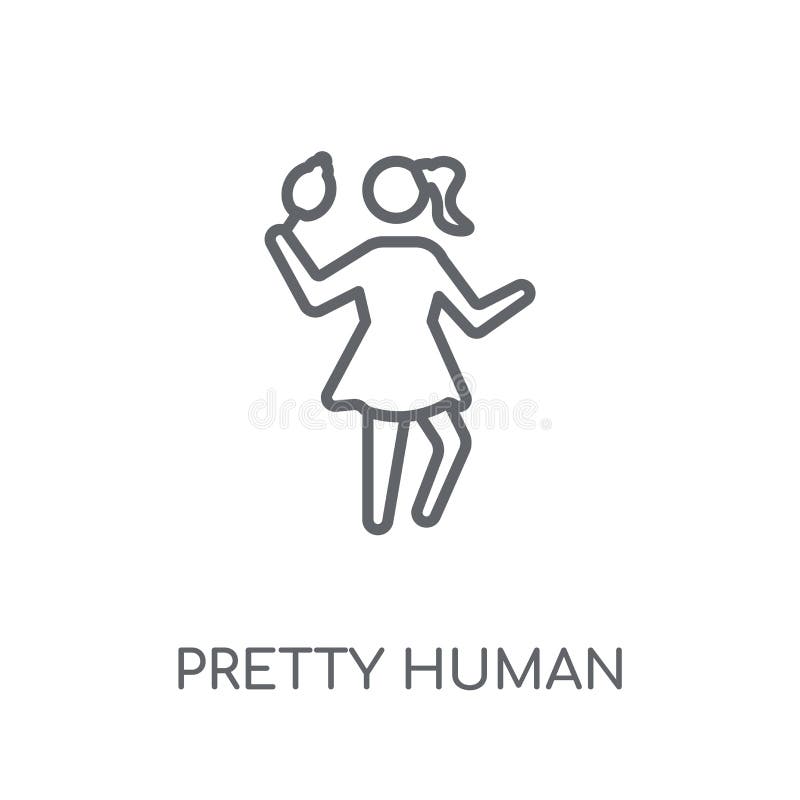 Positive Human Linear Icon. Modern Outline Positive Human Logo C Stock ...