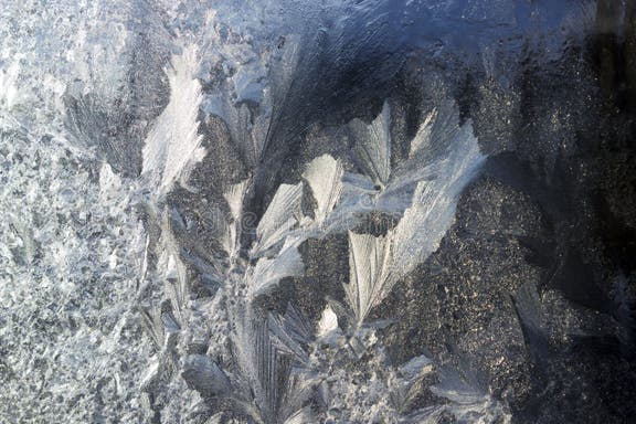 Pretty Ice Texture in Windowcill Stock Photo - Image of wilderness ...