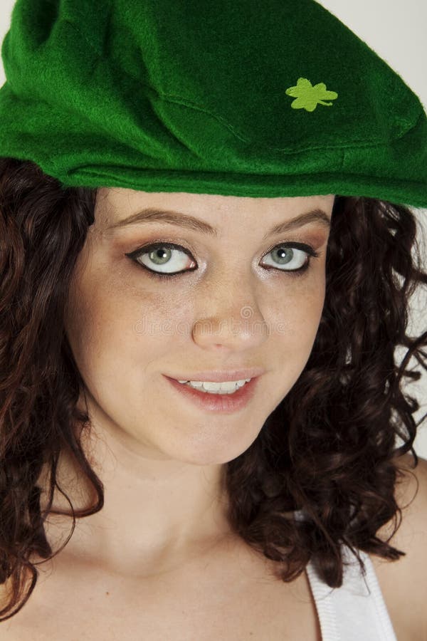 Pretty Irish Lass stock photo. Image of patricks, irish - 13474862