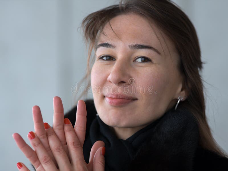 Pretty lady stock photo. Image of female, feminine, dark - 9177724