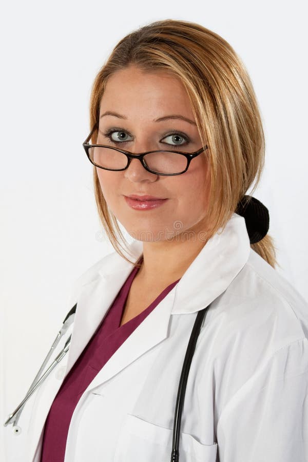 Pretty Lady Doctor stock photo. Image of female, medical - 10999558