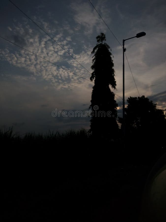 Pretty Landscape with Clouds in the Sky Blue Stock Image - Image of ...