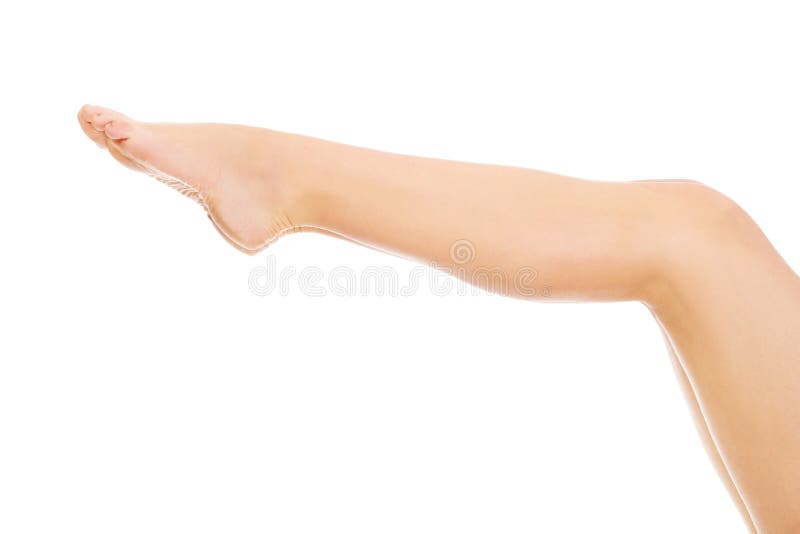 The Pretty Legs of a Young Woman Stock Image - Image of female ...