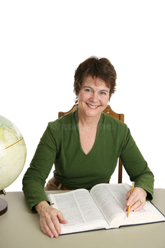 Pretty Librarian stock image. Image of intelligent, globe - 2061075