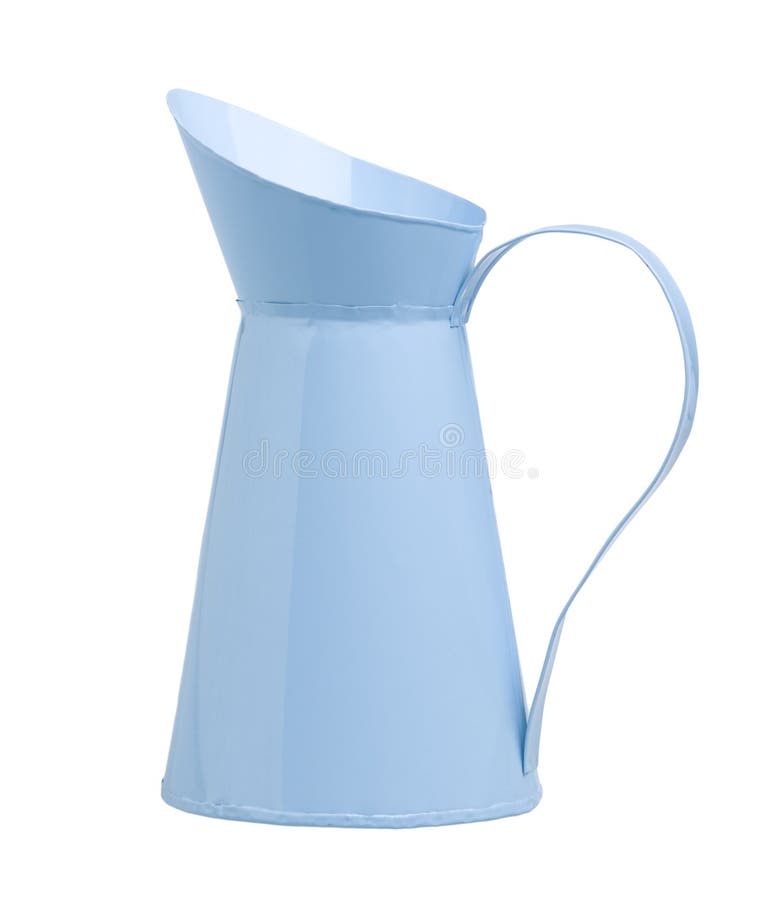 Pretty light blue pitcher stock image. Image of breakfast - 22015233