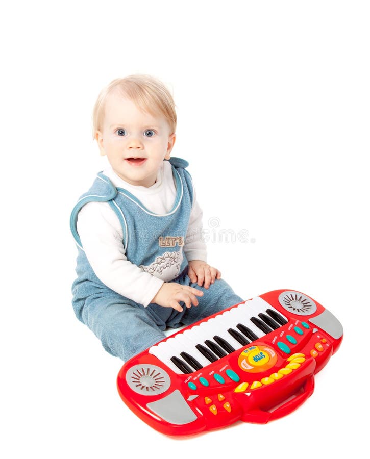 Pretty little baby girl stock image. Image of playing - 12458047