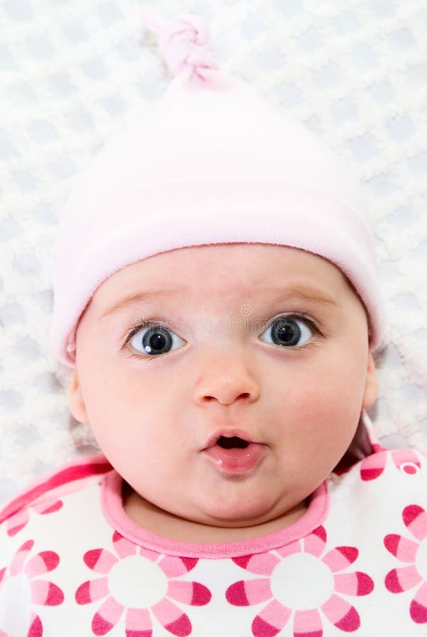 Pretty Little Girl. Close-up in the Studio Stock Photo - Image of girl ...